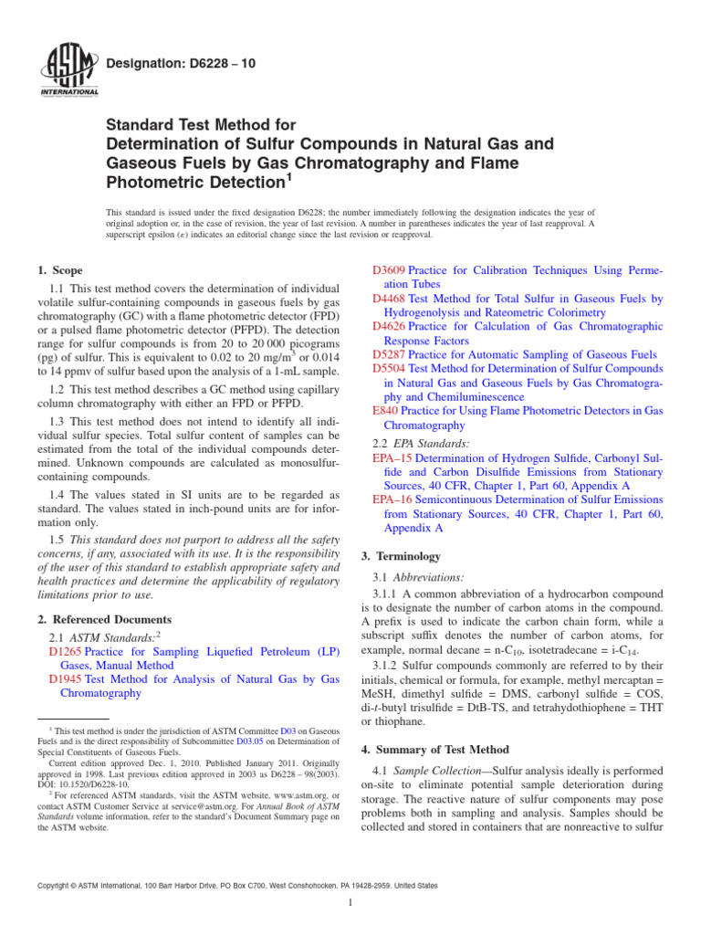Astm D6228 - 10 | PDF