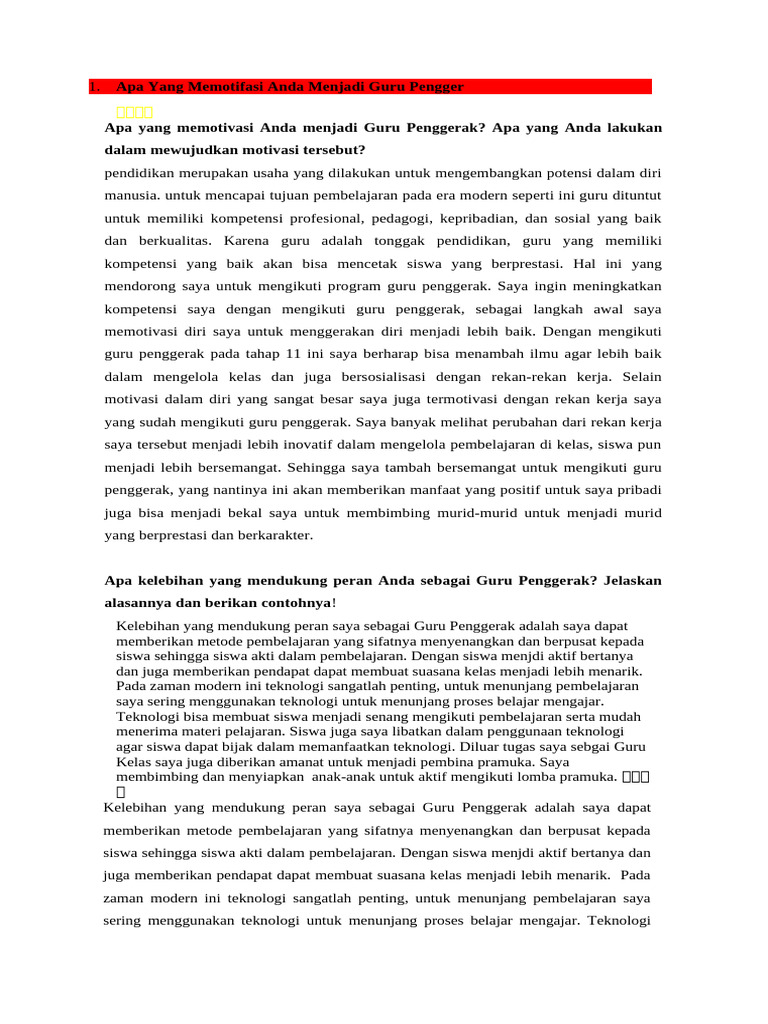 Esai CGP 2023 - Efa Zulfa | PDF