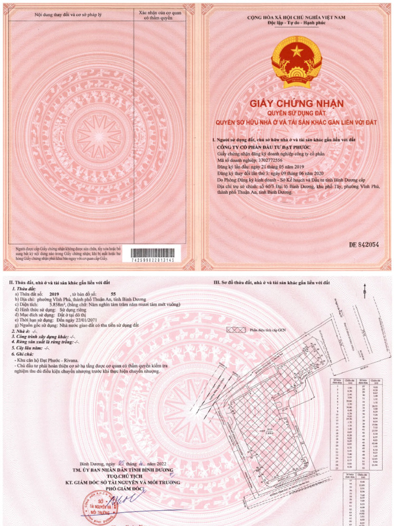 Giay Chung Nhan DA The Rivana | PDF