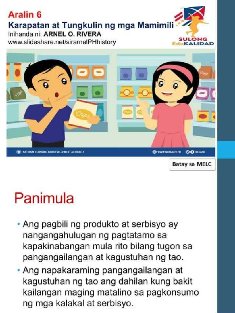 Karapatan at Tungkulin NG Mamimili | PDF