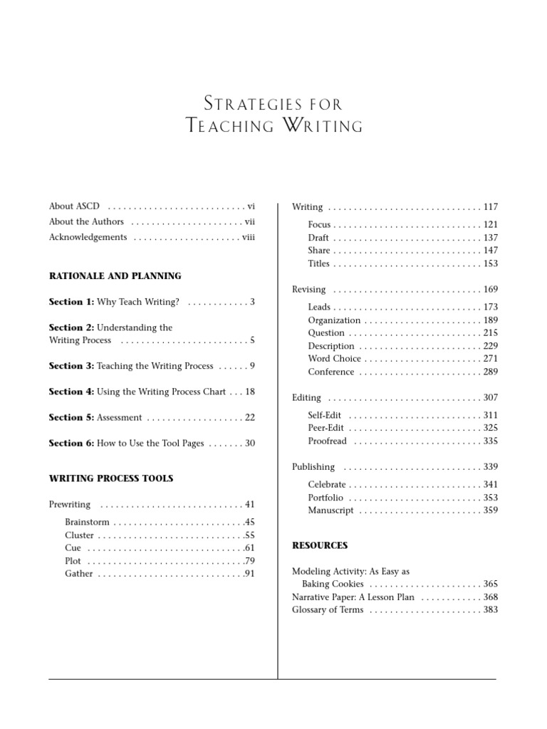 Teaching Writing Strategies and Assessment 090305 | PDF