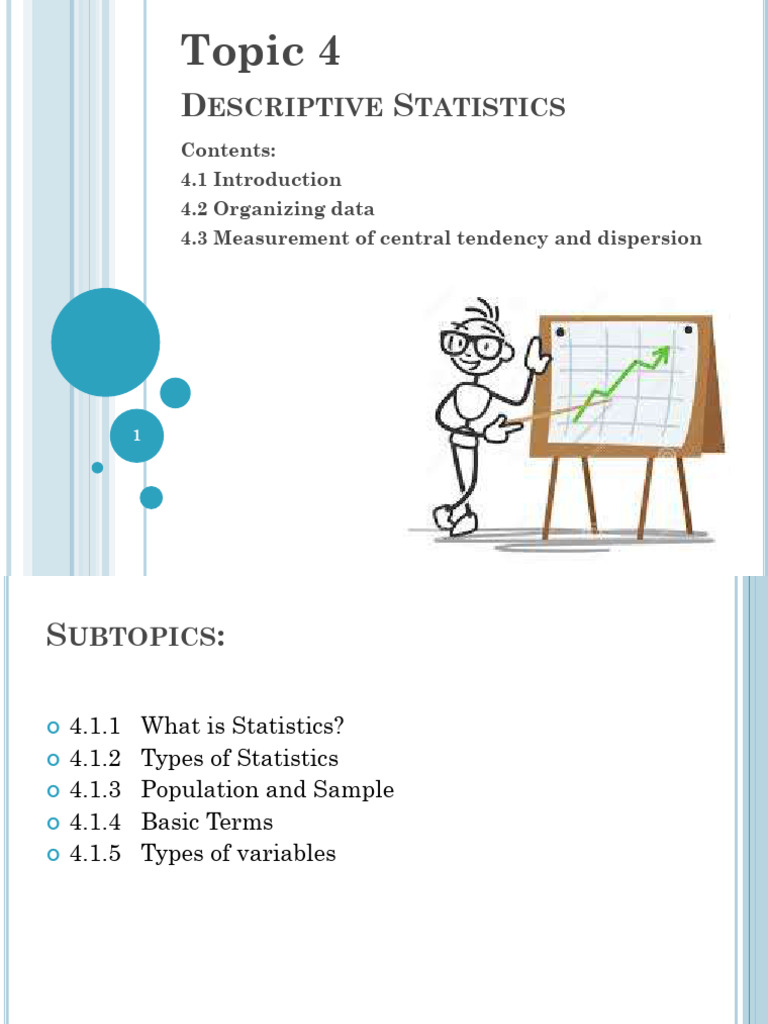 Topic 4 Descriptive Statistics - 4.1 | PDF
