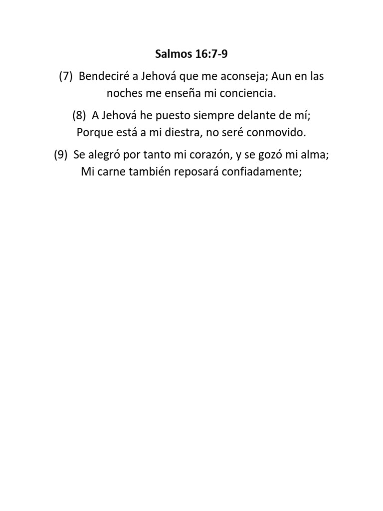 Salmos 16 | PDF