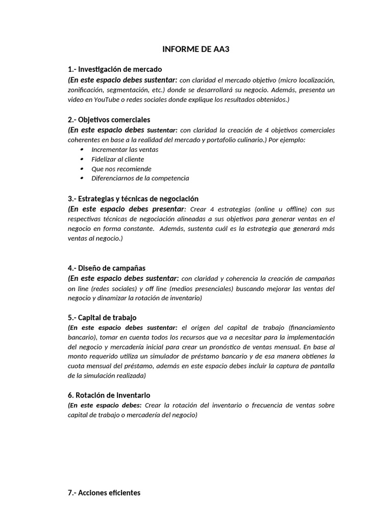 Formato de AA3 | PDF