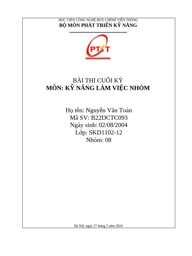 STT SKD1102 12 Nhóm8 | PDF