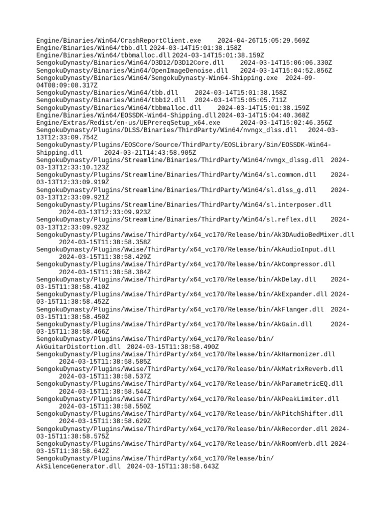 Manifest_NonUFSFiles_Win64 | PDF