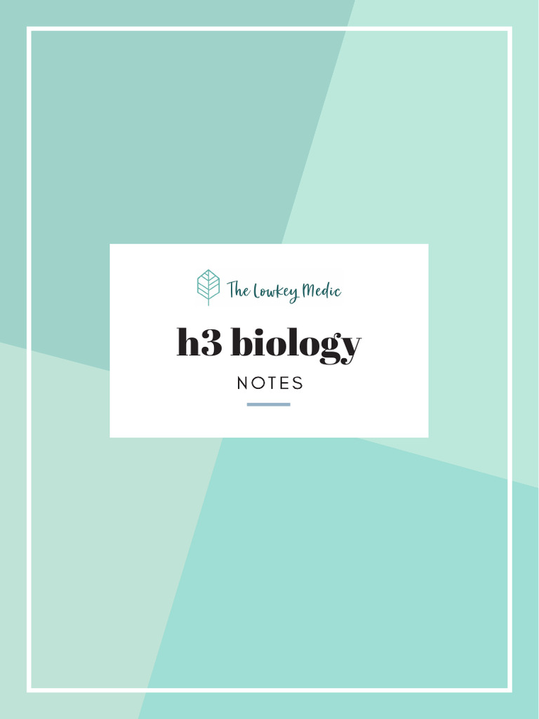 H3 Biology Notes C3 Energy and Equilibrium | PDF