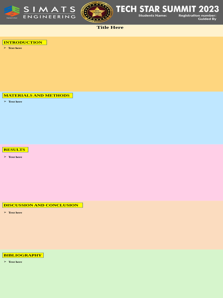 Final Tech Star Summit 2023 Template | PDF