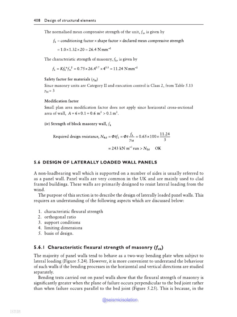 Masonary Wall Panel Notes | PDF