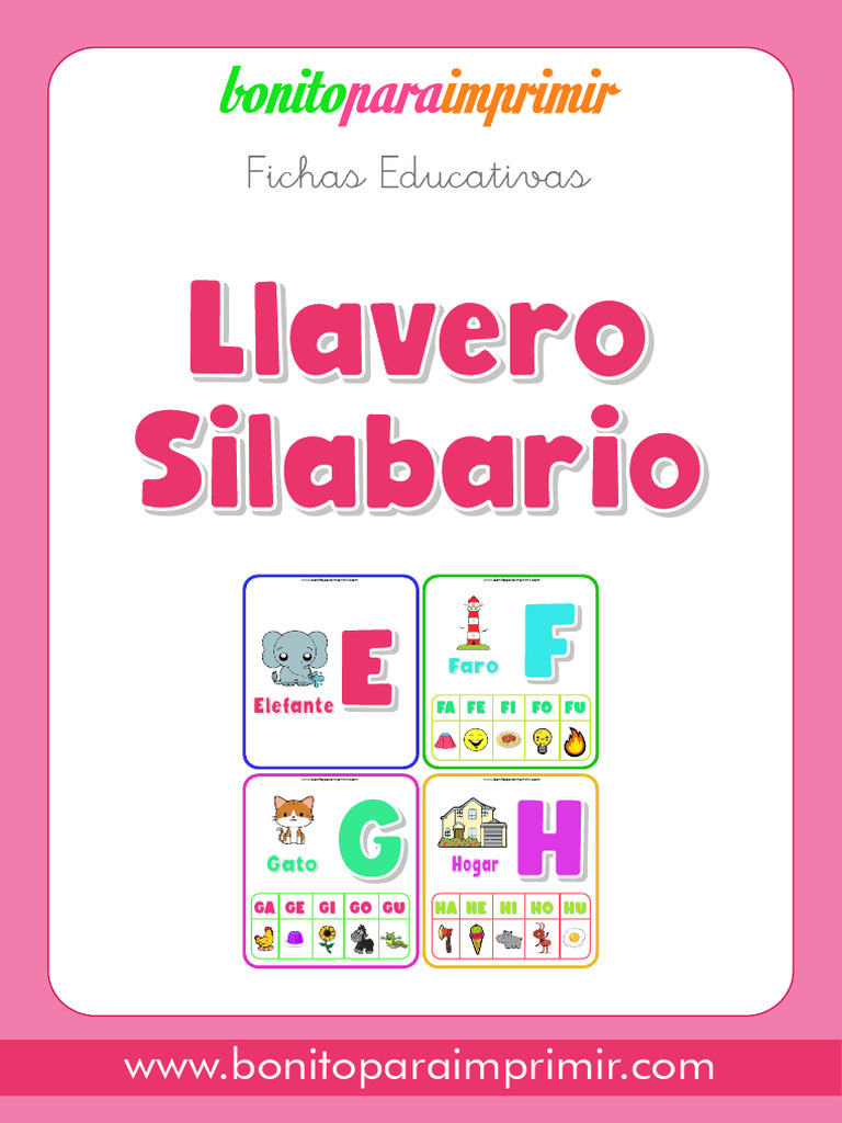 8 Silabario Conciencia Fonologica | PDF