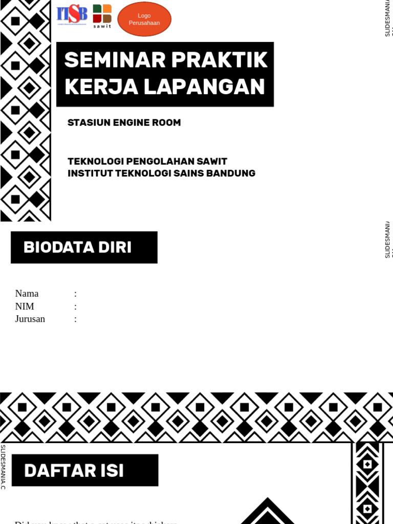 Format PPT Seminar Praktik Kerja Industri 2023 | PDF