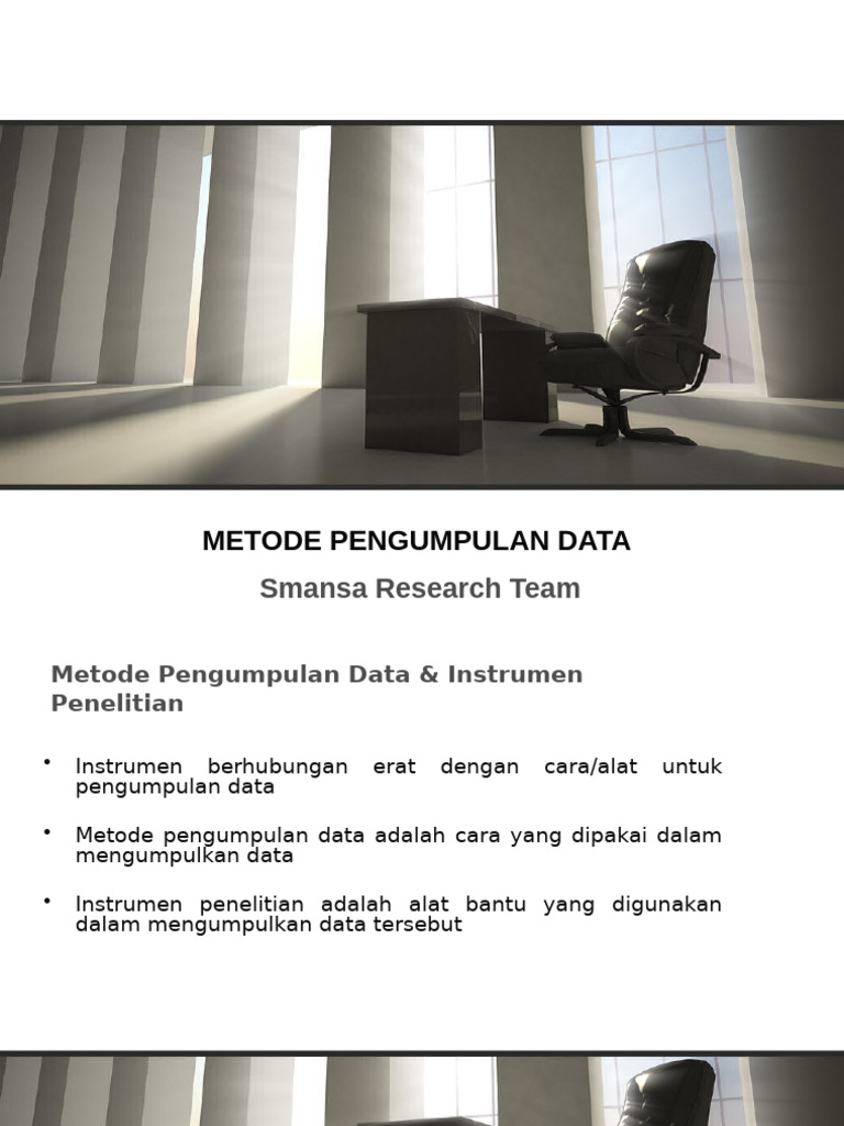 Metode Pengumpulan Data 2017 | PDF