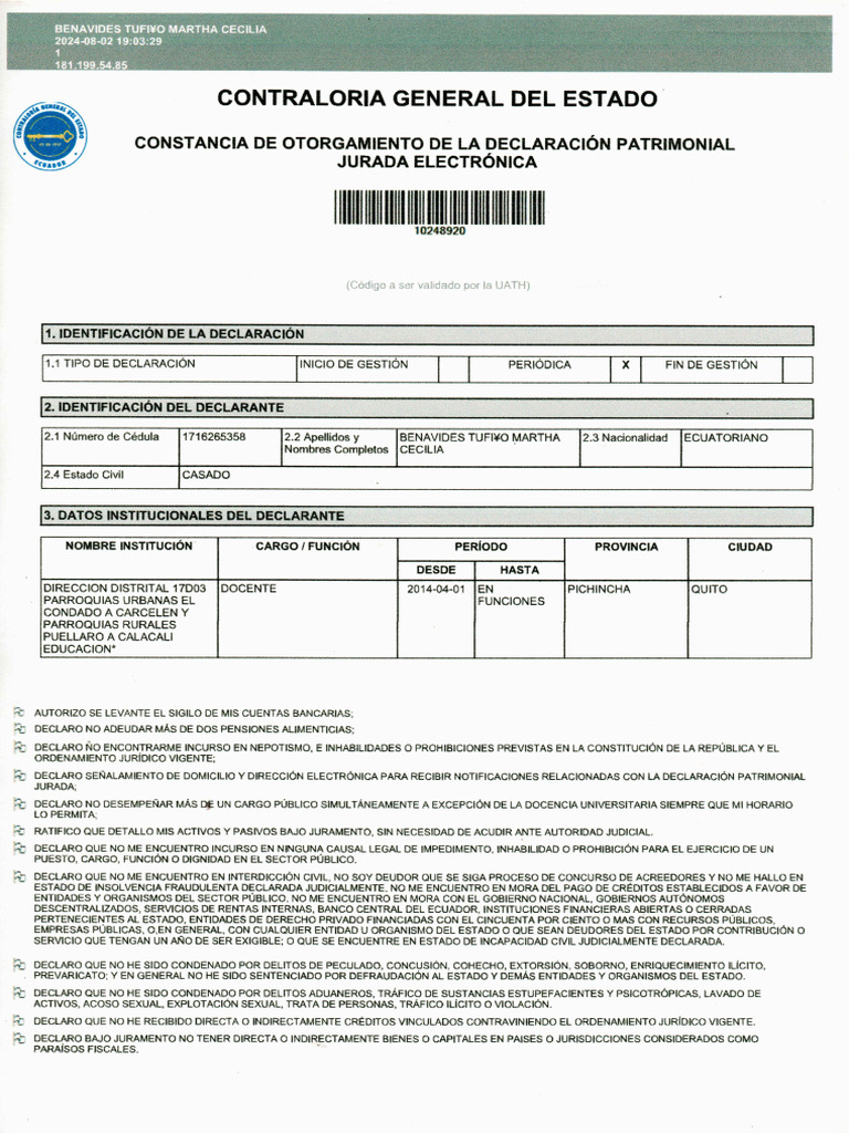 Martha Benavides | PDF