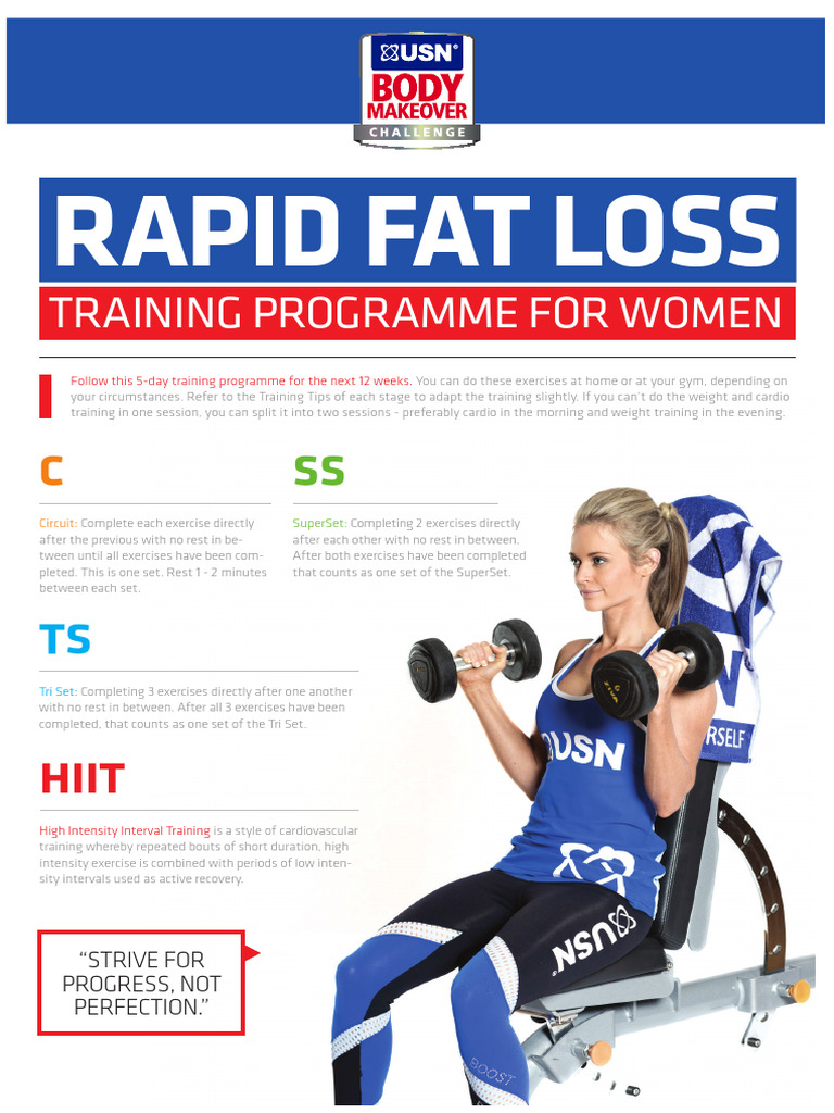 USN Lose Weight and Tone Training Plan | PDF