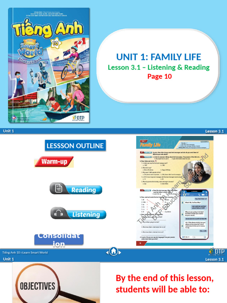 TA10 SW - U1 L3.1 - Listening & Reading - Page 10 | PDF | Text Messaging | Communication