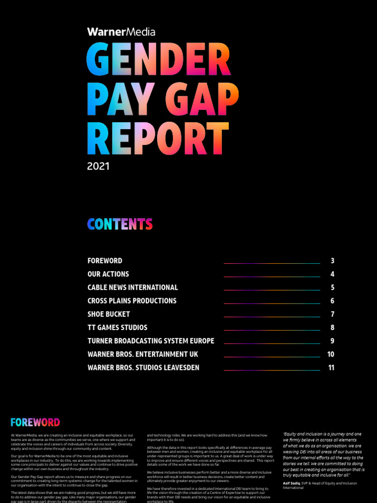 WarnerMedia-Gender-Pay-Gap-Report-2021 | PDF