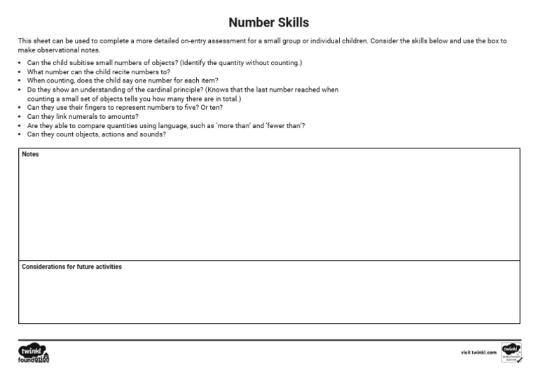 Number Skills | PDF