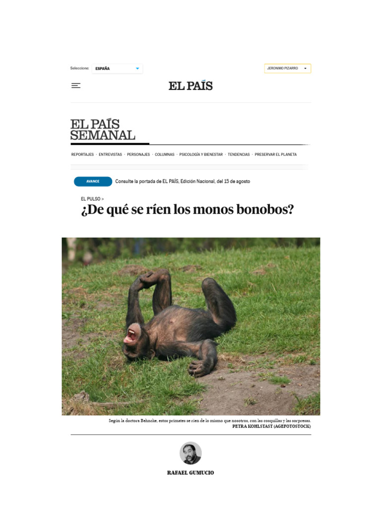 Los Monos Bonobos EL PAÍS | PDF