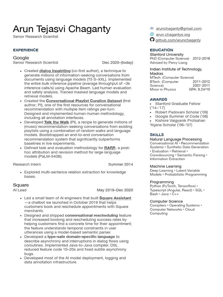 Arun Resume | PDF