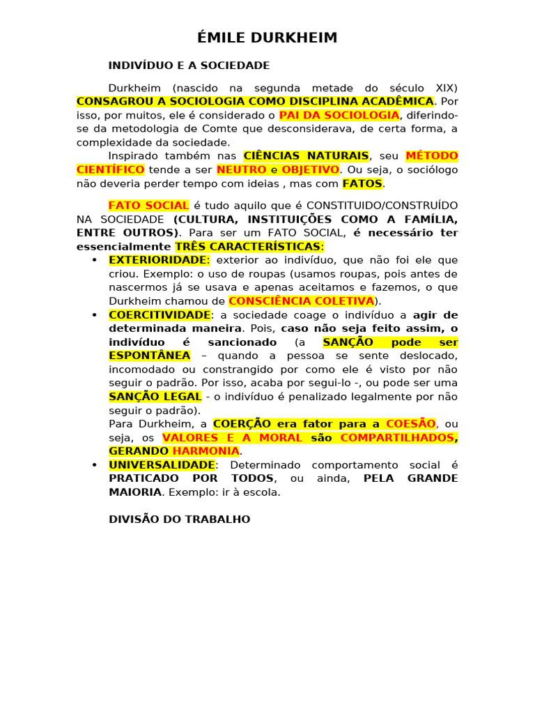 Émile Durkheim | PDF