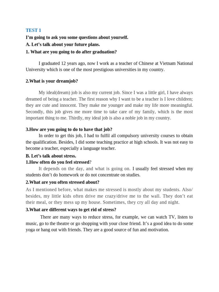 Part 1 - Answers | PDF