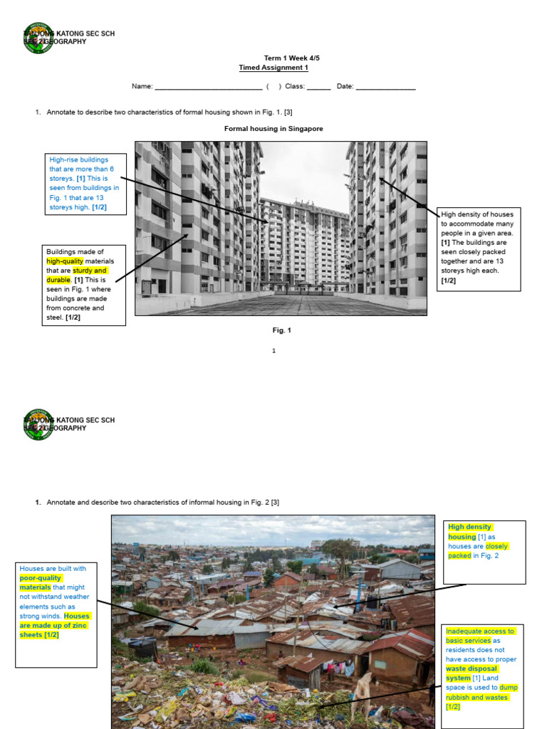GQ1 Housing Practice (Annotation) | PDF | Building Engineering | Materials