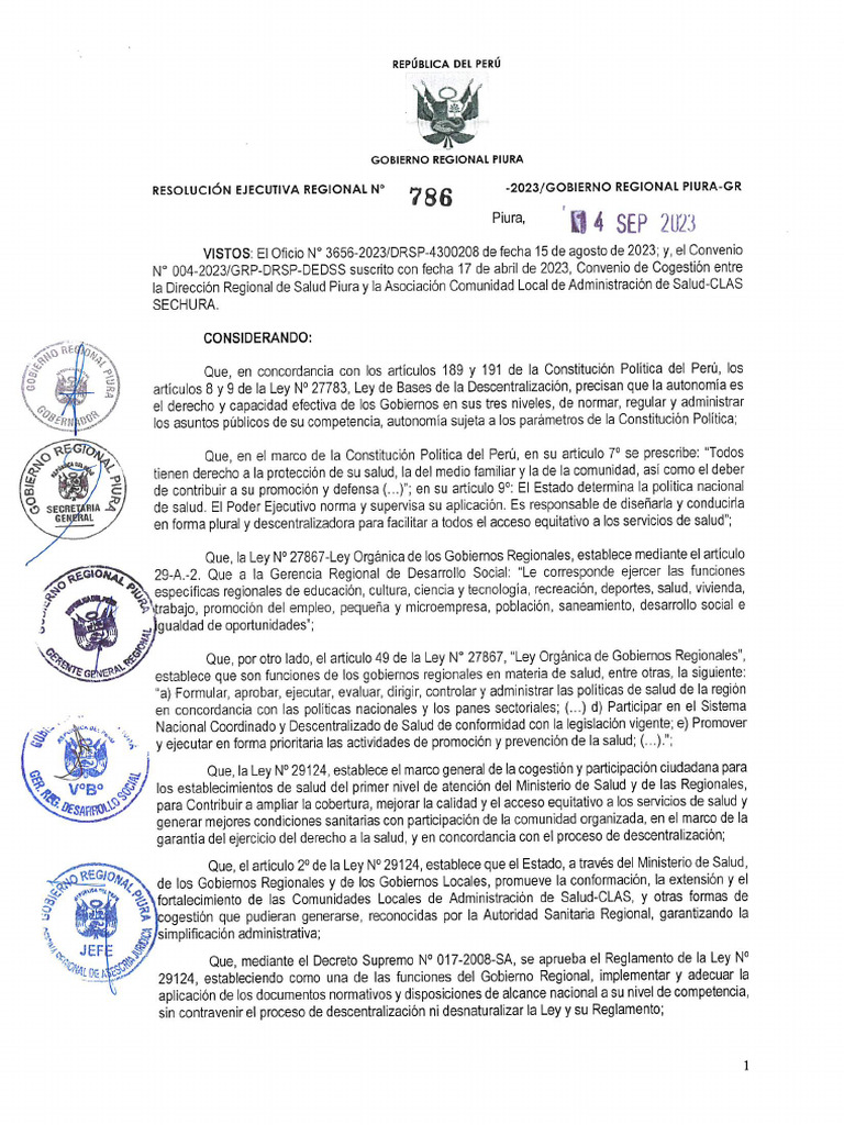 RES-786-2023-GR Setiembre | PDF