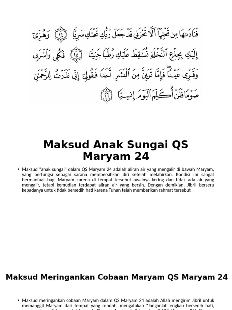 Tugas New Surat Maryam | PDF