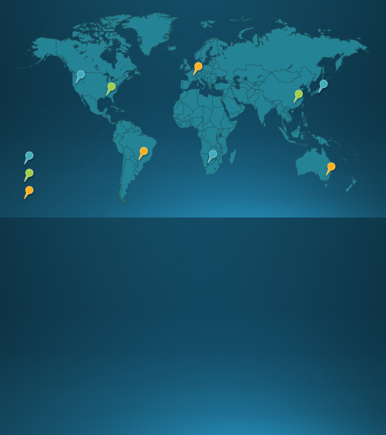 Map Pins Infographic Depth Theme Widescreen | PDF