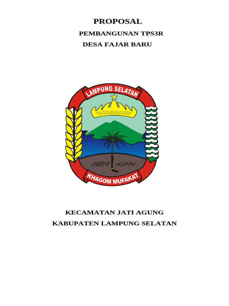Proposal Pembangunan TPS3R | PDF