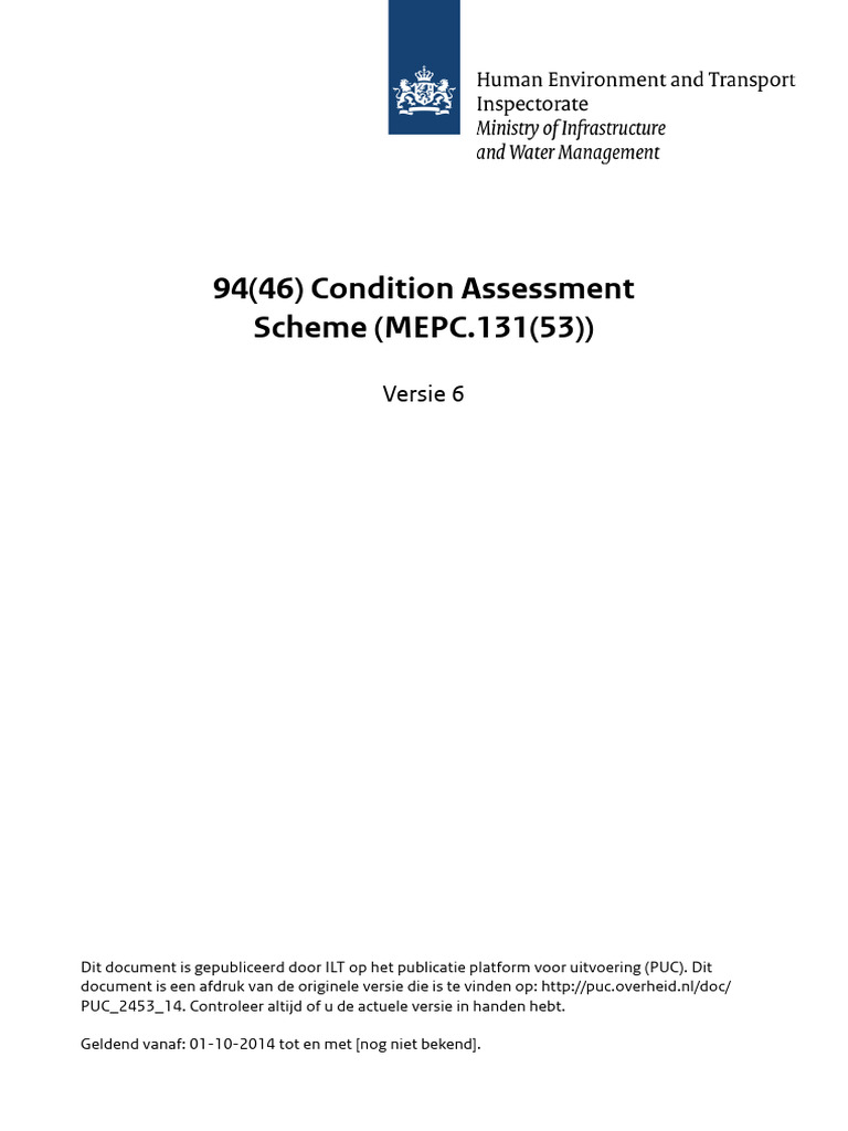 94 (46) Condition Assessment Scheme (MEPC.131 (53) ) | PDF