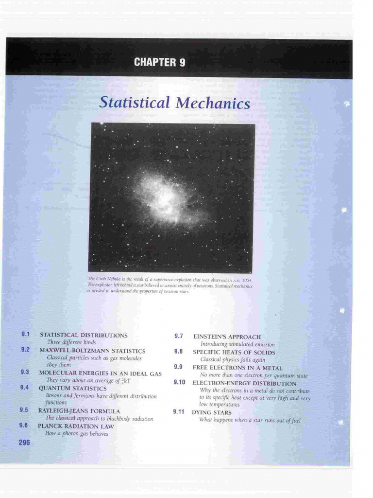 Statistical Mechanics | PDF