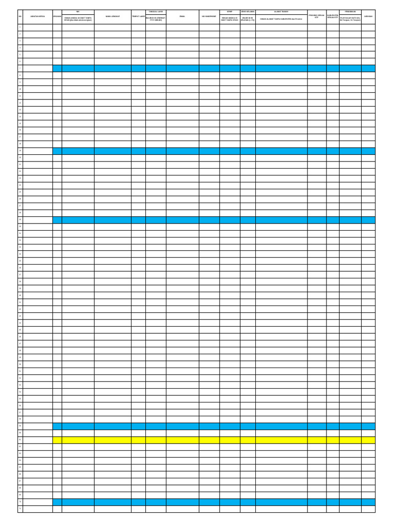 Format Dayanaker Bms Dpupr Provinsi Jawa Tengah Jenjang 7 | PDF