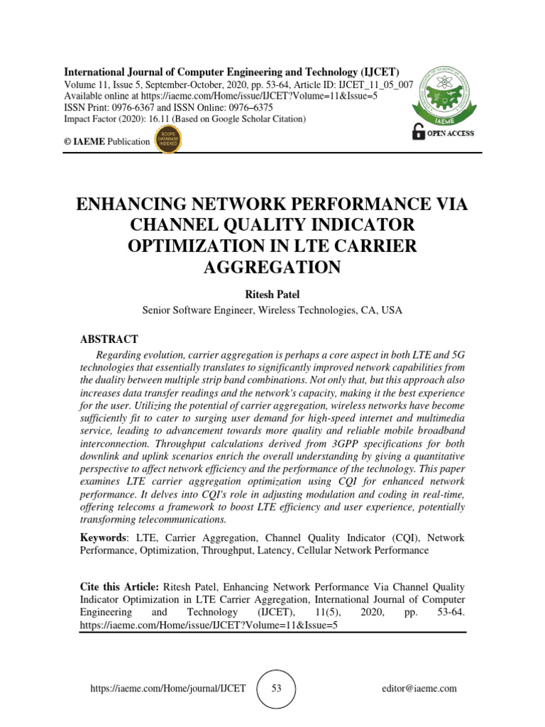 Enhancing Network Performance Via Channe | PDF