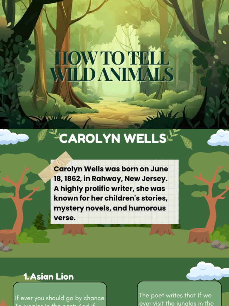 How to Tell Wild Animals | PDF