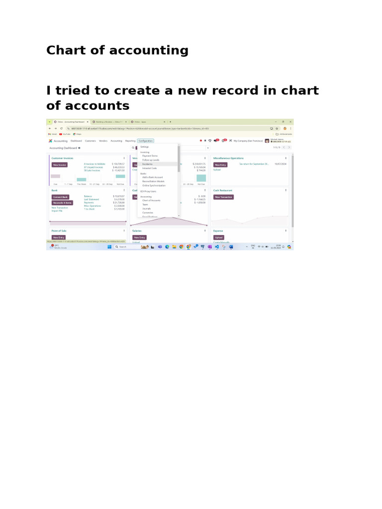 Chart of accounting | PDF