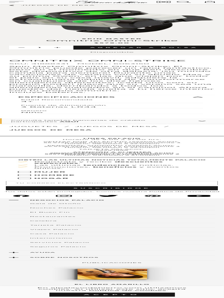 Spin Master Omnitrix Omni-Strike - El Palacio de | PDF