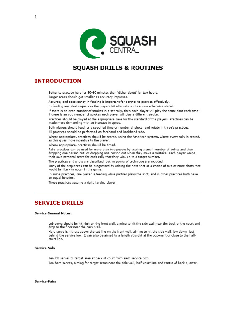 squash-drills | PDF