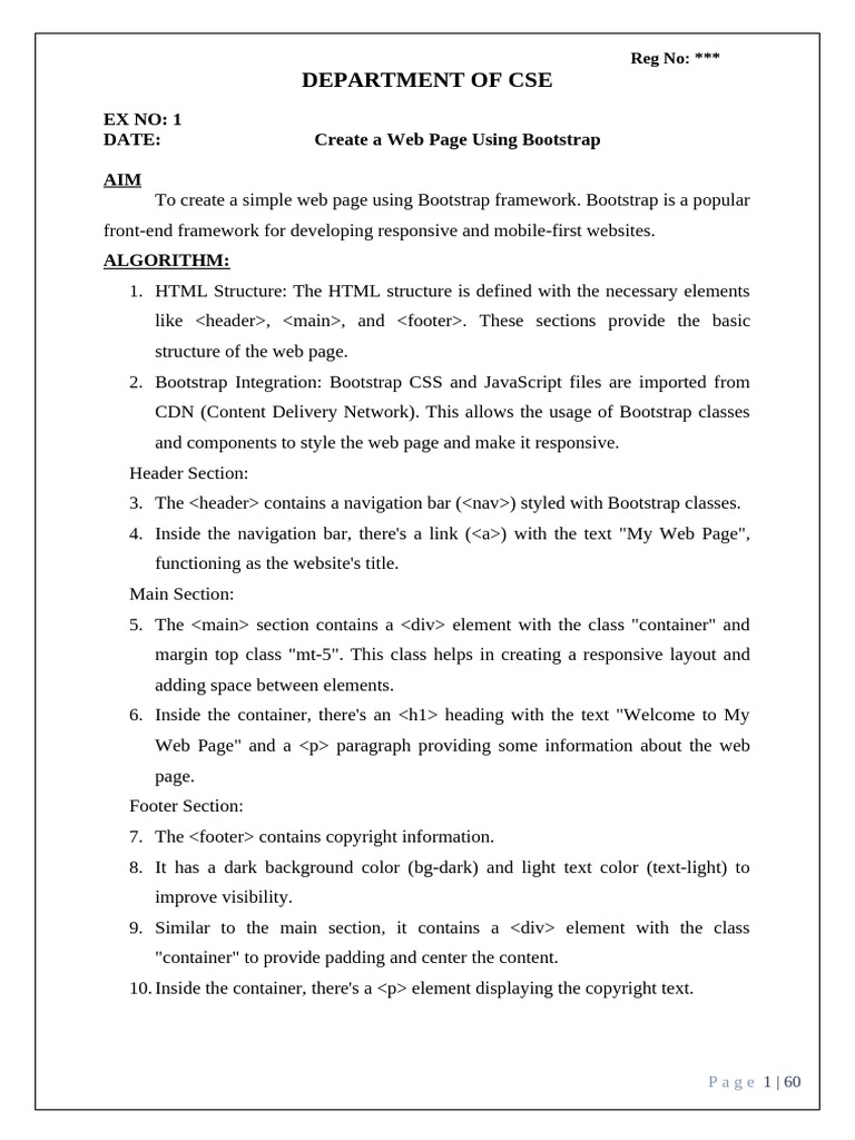 CS8661-IP - RECORD 2024-2025 VTH SEM | PDF | Bootstrap (Front End Framework) | Area