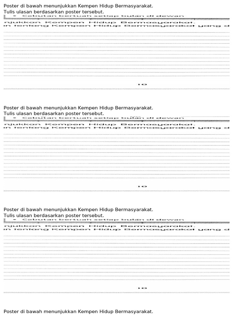 Poster - Kempen Hidup Bermasyarakat | PDF