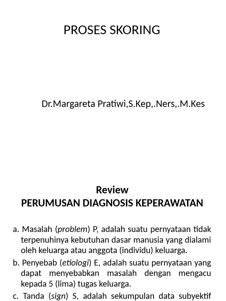 Proses Skoring | PDF