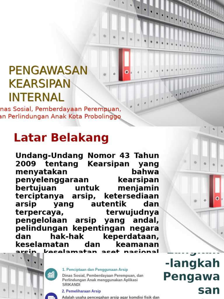 Paparan Pengawasan Kearsipan Internal 2024 | PDF