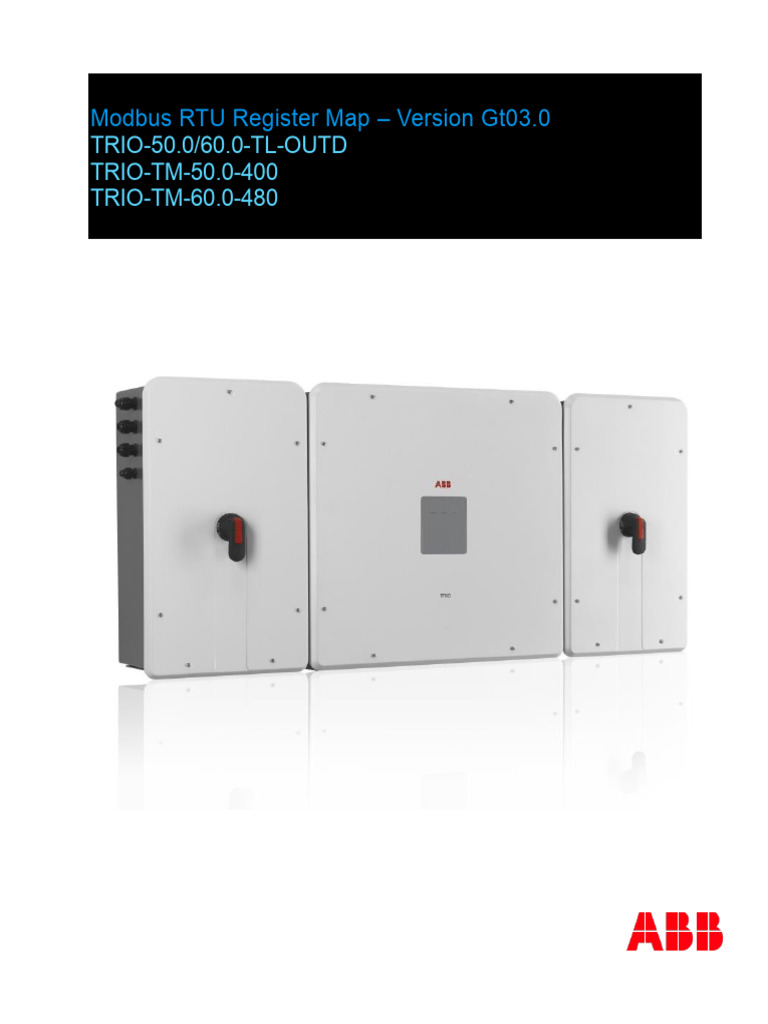 Modbus - RTU - Register - Map - For - TRIO-50 0 - 60 0 - Revision - 3.4 ...