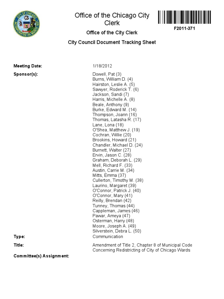 Chicago Ward Redistricting Ordinance | PDF | Transport Infrastructure ...