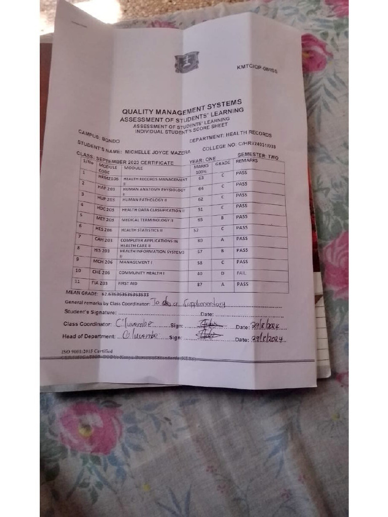 Exam Results | PDF