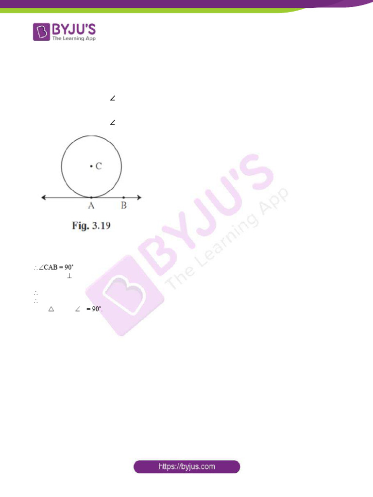 Class 10 Maths: Circle Solutions | PDF | Circle | Perpendicular