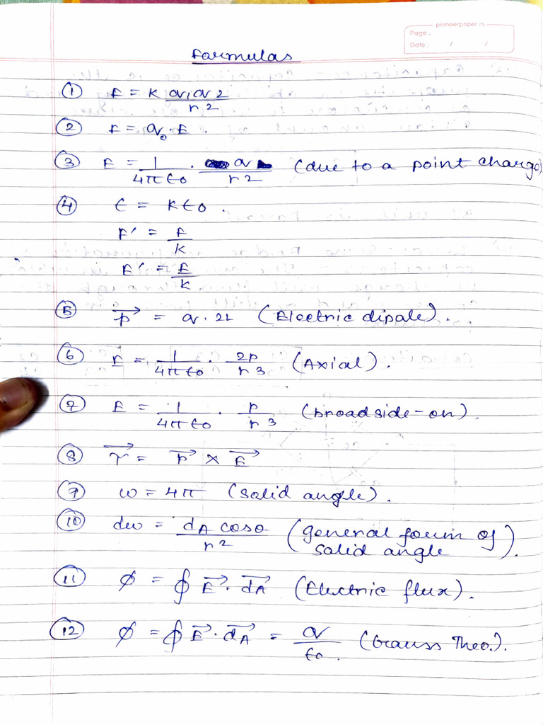 Formulas and Imp Graphs | PDF