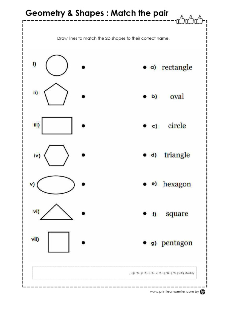 9 4 5 Math Shapes Shapes 5 | PDF