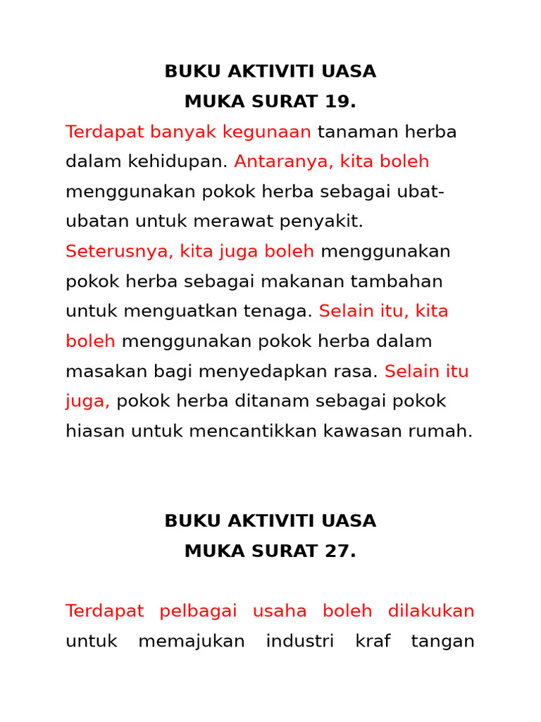 Kebaikan Tanaman Herba Dan Usaha Memajukan Industri Kraf | PDF