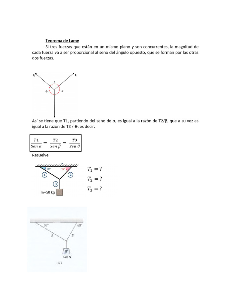 Teorema de Lamy | PDF